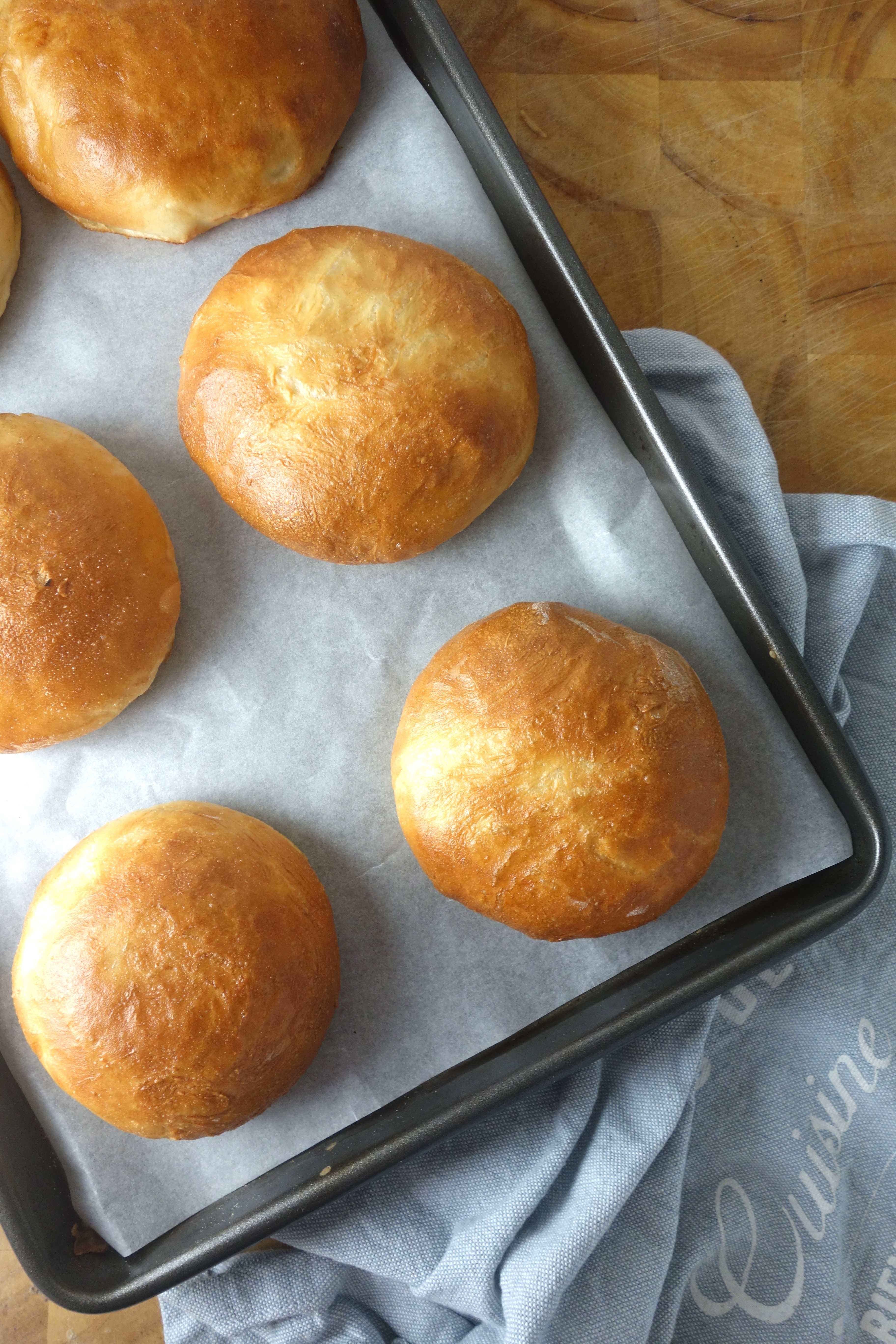 Homemade Brioche Burger Buns