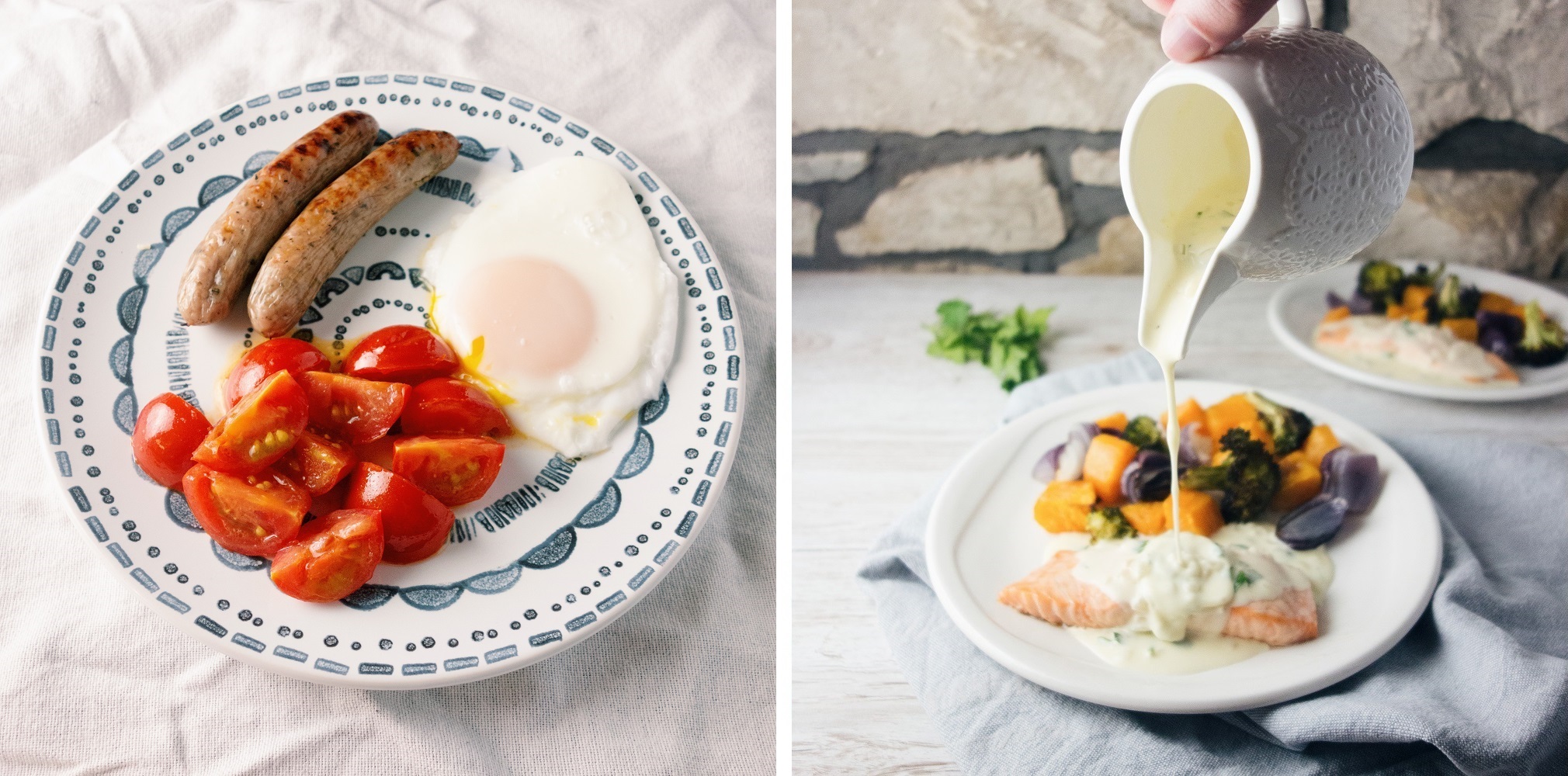 eating organic breakfast